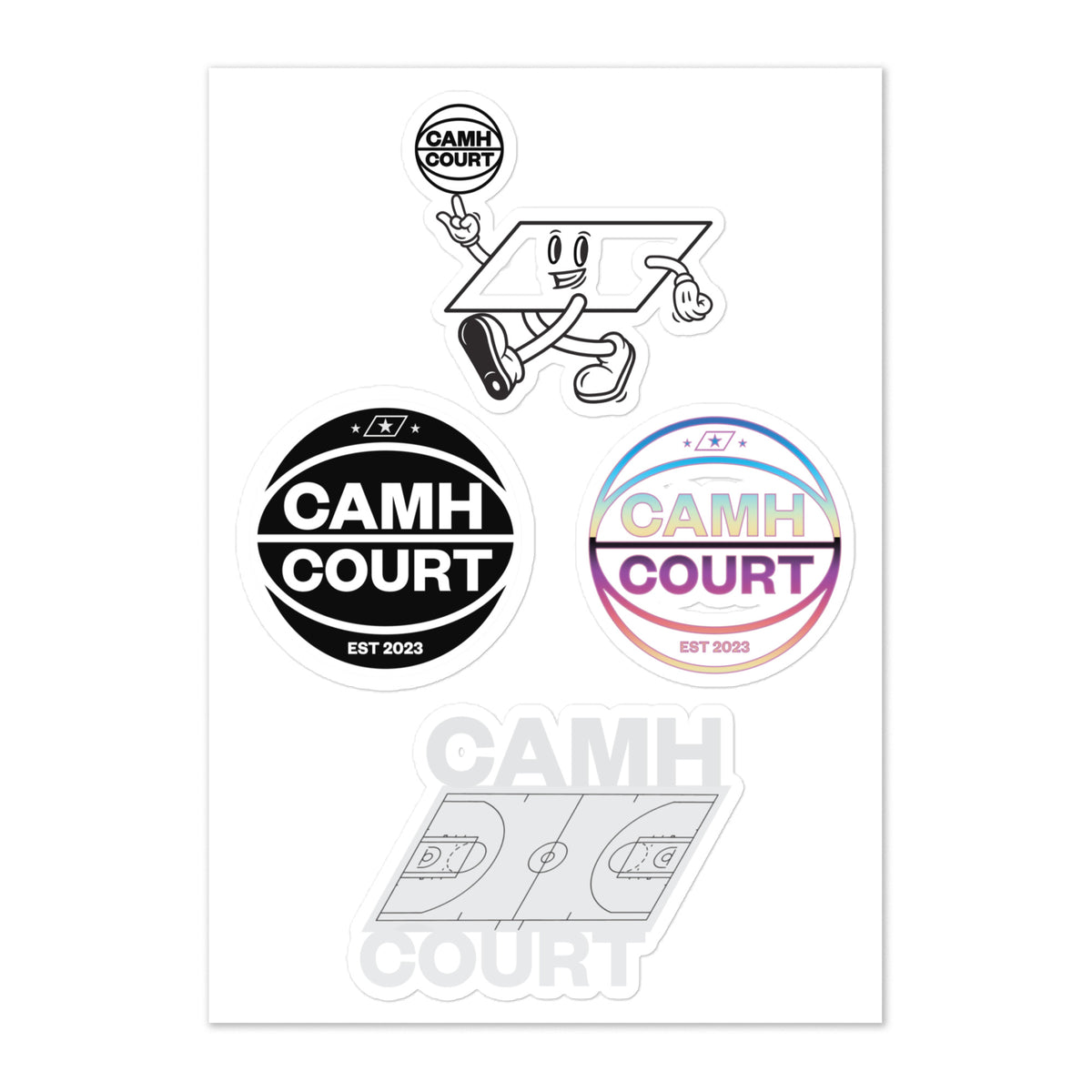 CAMH COURT Sticker Sheet (2) – Contemporary Arts Museum Houston Shop